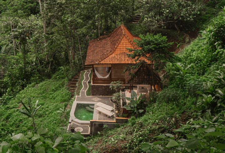 Eco Jungle Joglo With Waterfall View  Ubud - Bali
