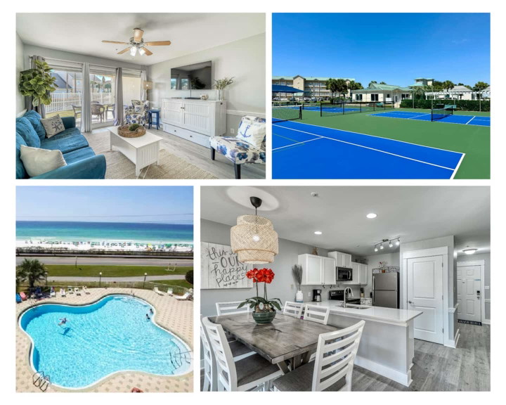 Family Resort + Pickleball 2 Pools, Private Beach - Miramar Beach, FL