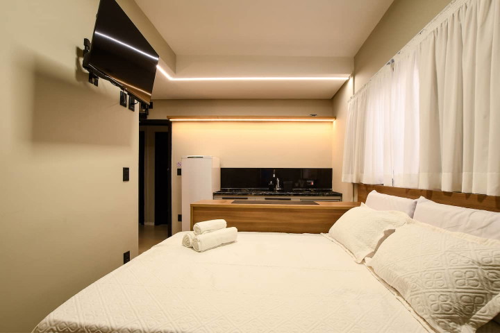 New Studio With Air Conditioning And Fast Wi-fi - Itajubá
