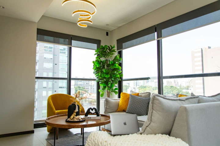 Apartment For 6 People, 3 Bedrooms, Pool, Gym, Coworking Space, Parking - Guadalajara