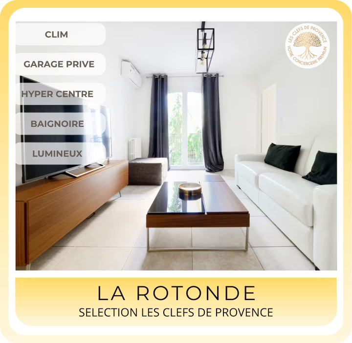 La Rotonde - 4 People - Air Conditioning - Downtown + Garage - Aix-en-Provence