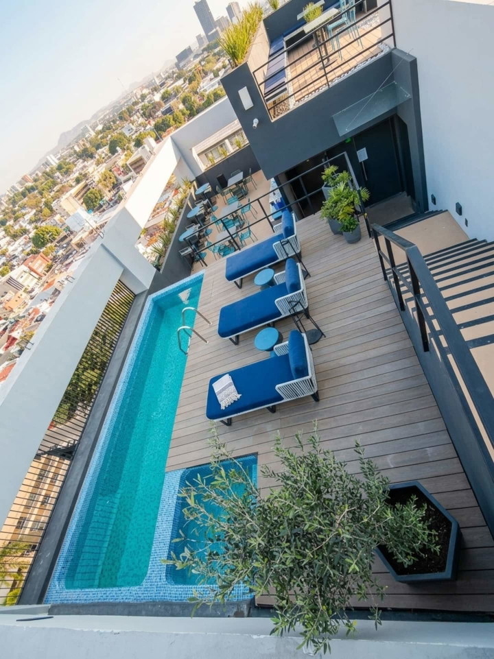 Bright Loft Chapu | Queen Bed | Pool + Jacuzzi Gdl - Guadalajara