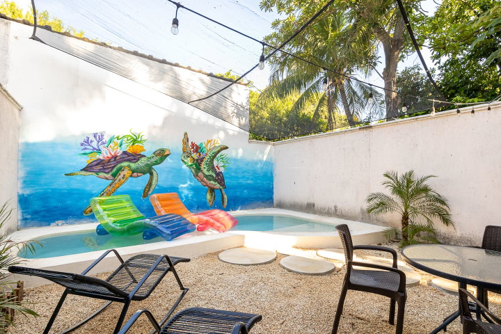Pool-king Bed-parking-washer-dryer. - Mérida