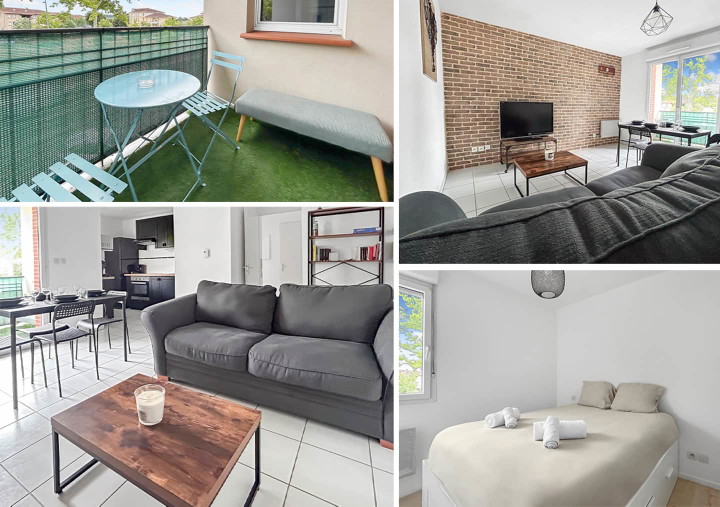 Joli Appartement Avec Balcon, Parking - Toulouse - Colomiers