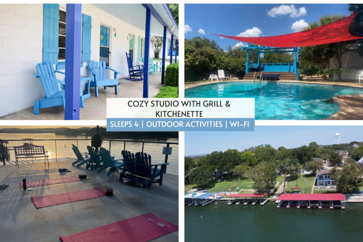 Lake Cabin Steps Away|longterm Stay W/ Wifi&pool - Kingsland, TX