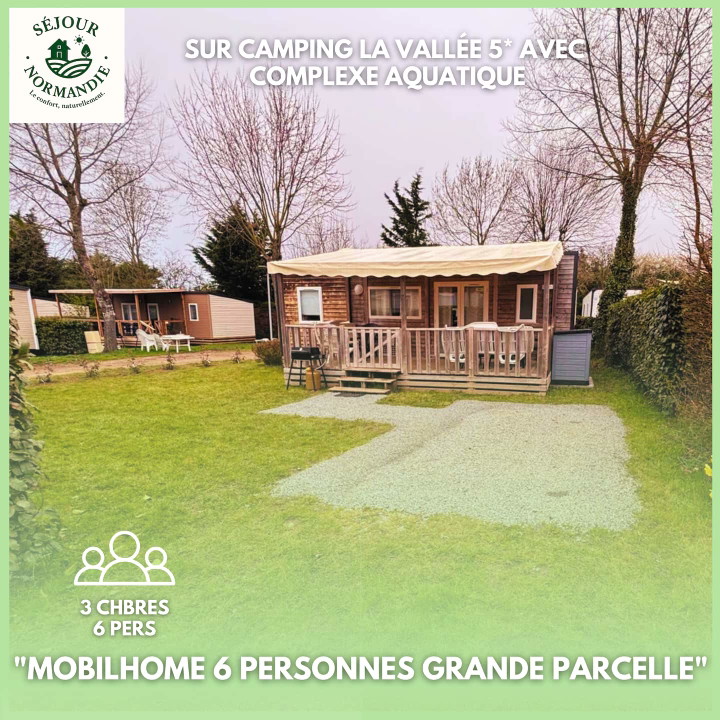 Houlgate Camping 5* - Mobilhome "Essentiel" 3ch/6p - Houlgate