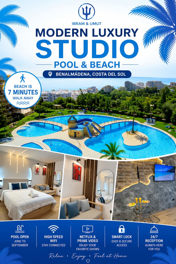 Modern Luxury Studio | Pool & Beach - Benalmádena