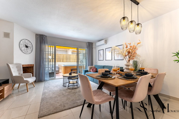 Seaview Townhouse With Pool+private Jacuzzi+garage - Benalmádena