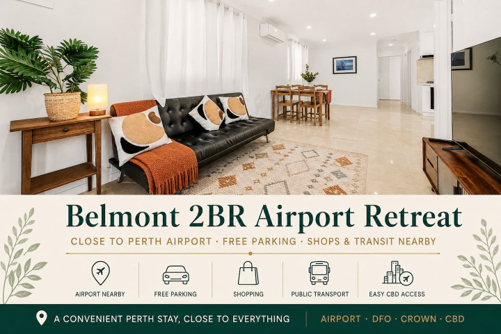 Sunlit 2br Near Airport, Dfo & Crown Pet Friendly - Ascot