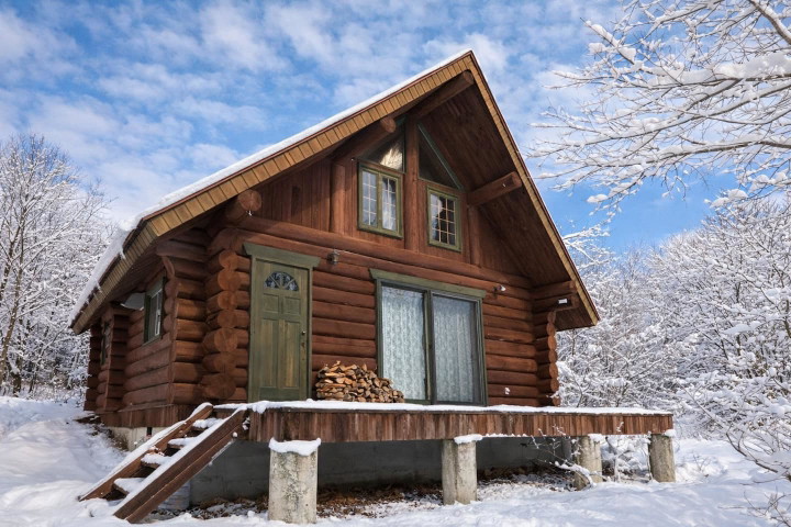 15 Min To Togakushi- A Private Log House In Nature - Nagano