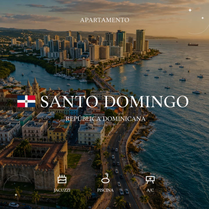 Cuteapt+jacuzzi+ac+pool+laundry+sauna@santodomingo - Santo Domingo
