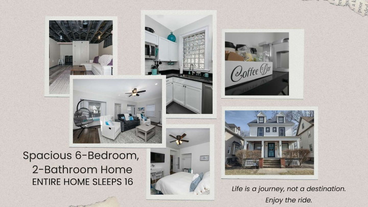 The Turquoise Oasis: 6br Sleeps 16 | Near Clevelan - Cleveland, OH