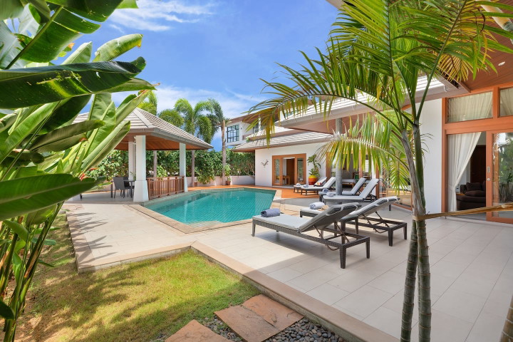 Villa Maitai Avec 3 Chambres Et Piscine  Salle De Sport Et Tennis  À 5 Min De La Plage - Ko Samui