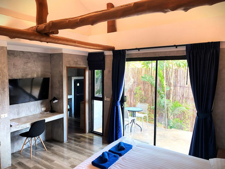 Modern Bungalow "B"-kitchen-ac- 5 Min Walk Beach - Tailandia