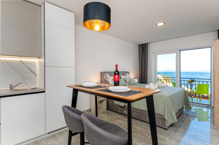 Sea View Studio Apartment Milenko In Brela Center - Brela