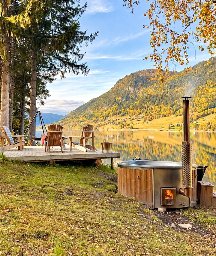 Lakeside Cabin With Hot Tub And Sauna - Norway