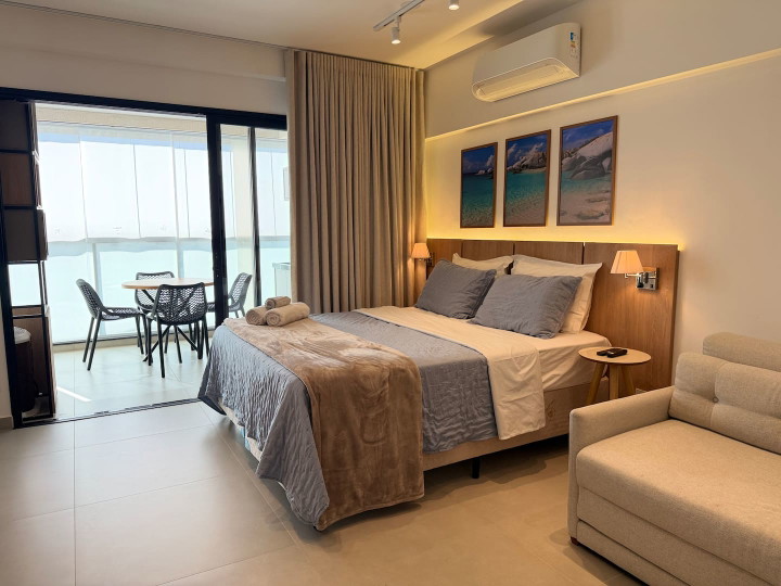 Studio 606 Cama Queen/academia/lavanderia E + - Marília