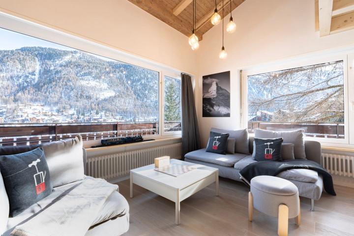 Appartement Design Avec Mezzanine Vue Imprenable Sur Le Village - Zermatt