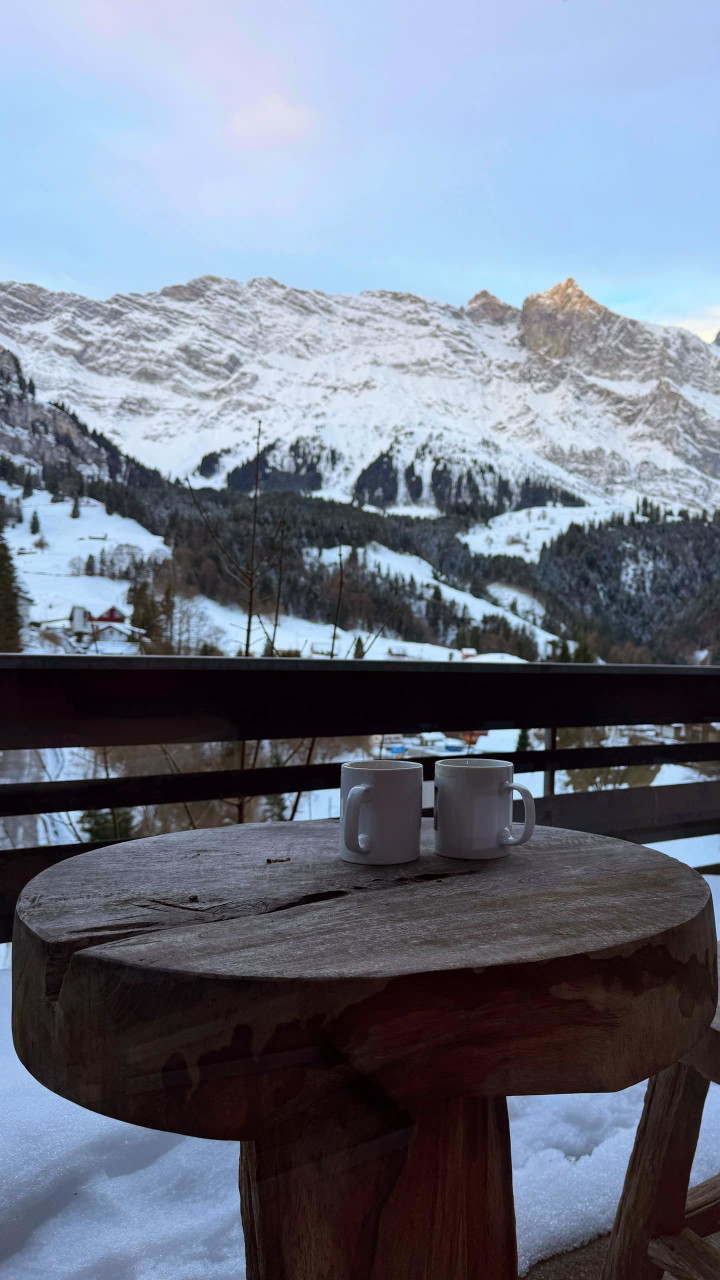 Cozy Chalet With Panoramic Mountain View - Engelberg