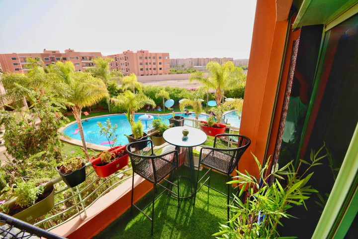 Appart De Luxe Vue Sur Piscine&super Localisation. - Marrocos