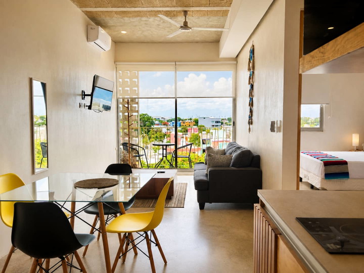 Charming Apt 5 + Pool +Rooftop+ Mercado 28 - Cancún
