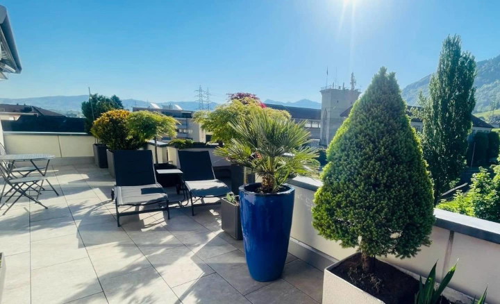 Grande Terrasse Privée Avec Douche Extérieure - Rapperswil-Jona