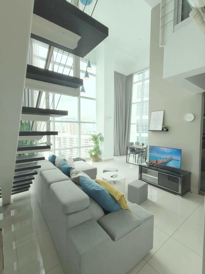 Maritime01 - 2br Duplex Near Georgetown For 9pax - Penang