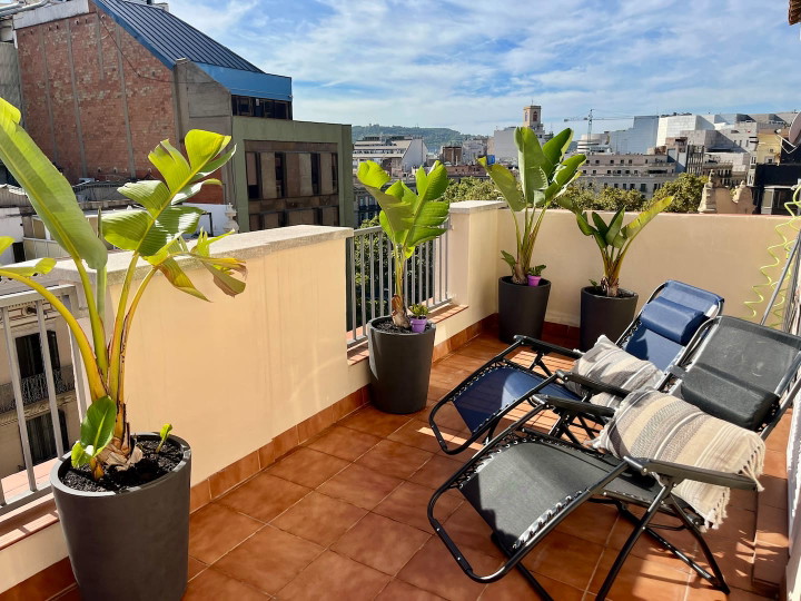 Attic In The Center With A Terrace - Badalona