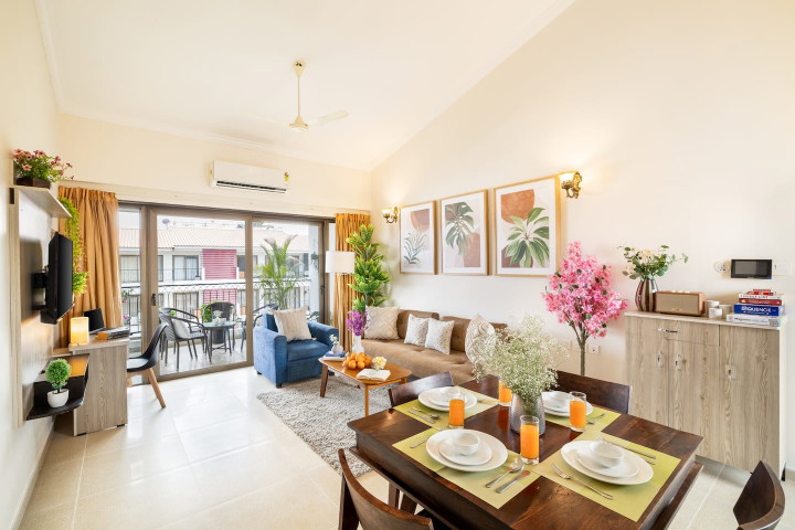 Luna 235 : 1bhk Seaside Penthouse/1km To Beach - Goa