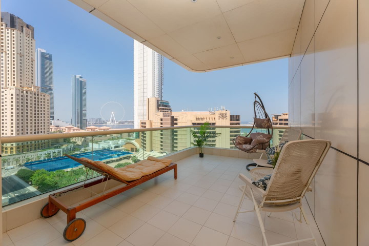 Marina Studio W/ Stunning Sea & Skyline Views - Dubai Marina