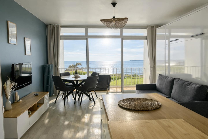 Studio Cosy Avec Terrasse, Vue Mer - Quiberon