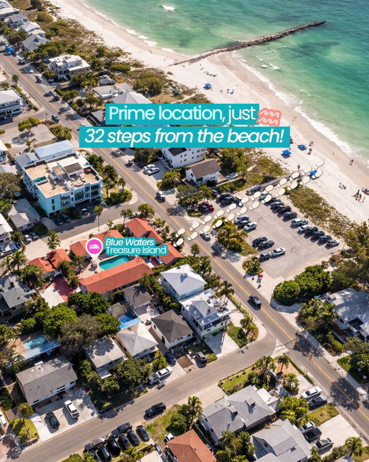 Family Beach Bungalow Collection | Sleeps Up To 24 - Treasure Island, FL