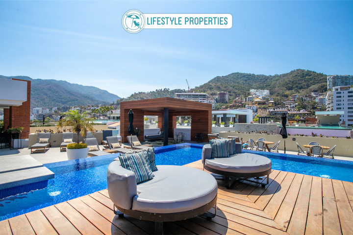 Moderno 1bd 2ba Con 2 Balcones | Piscina, Gimnasio, Jacuzzi - Puerto Vallarta