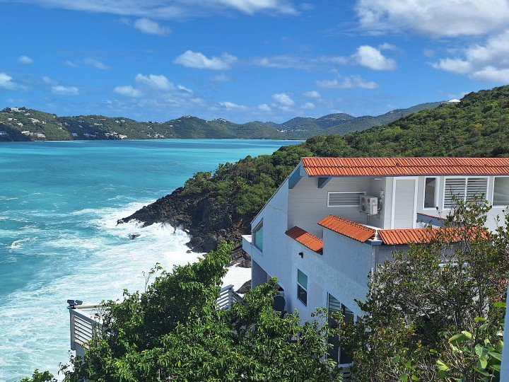 Whispering Waves Cove:panoramic View Of Magens Bay - Saint Thomas