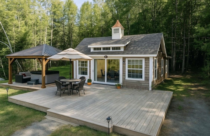 Sunny Waterfront Cottage At Faraway Pond - New Hampshire (State)