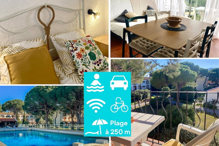 Idyllic! Parking & Bike Storage, Swimming Pool Maysept. - Argelès-sur-Mer