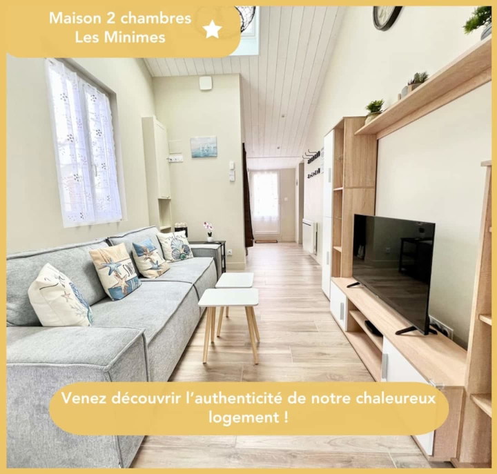 Rénovée En 2o24 Climatisée Terrasse & Parking - La Rochelle