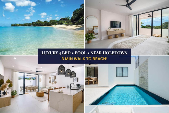 Walk To Beach, New Lux Villa, Pool, Near Holetown! - Barbados