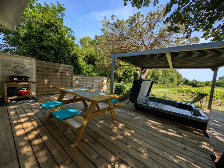4-person Accommodation With Vineyard View - Jacuzzi - Blaye