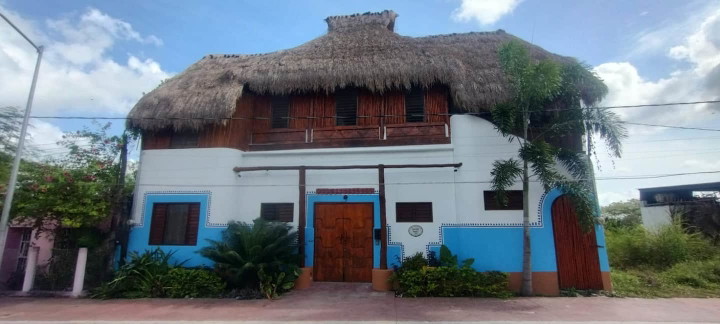 Casa Azul - Casa Maya En El Centro De Bacalar - Bacalar
