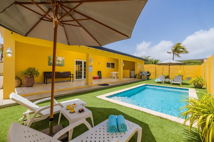 ︎ Cheerful Caribbean Villa W/ Private Pool 3br︎ - Aruba