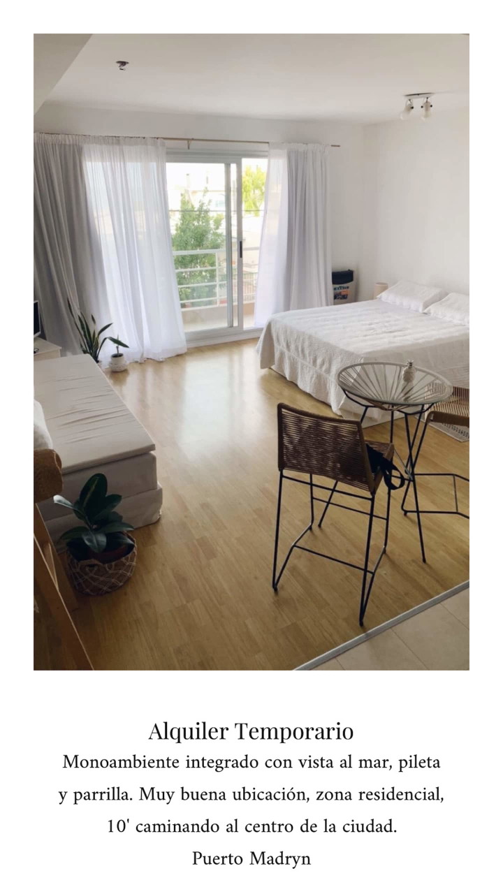 Hermoso Monoambiente Con Vista Al Mar Y Pileta - Puerto Madryn