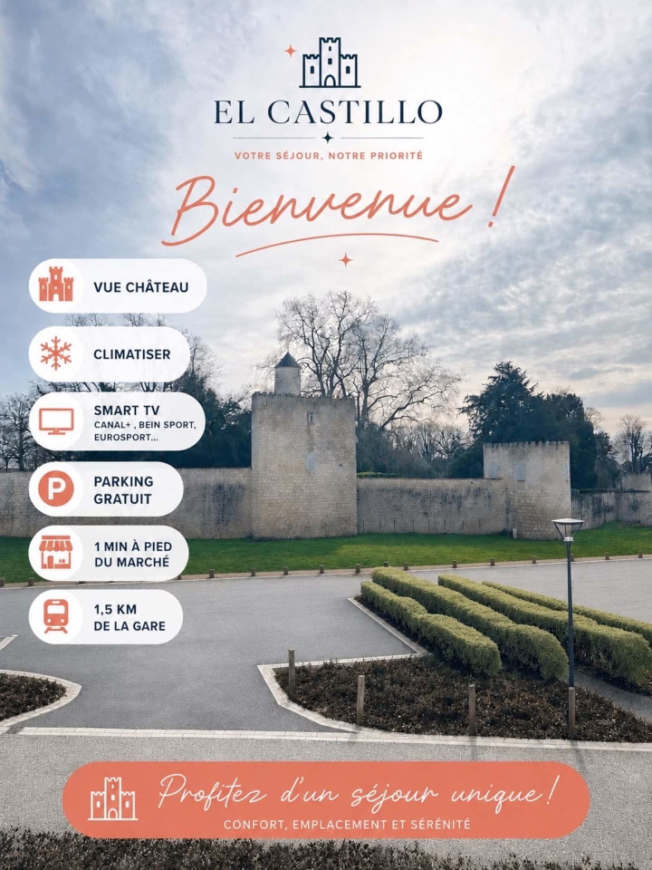 Vue Unique Du Château & Climatisé ~ El Castillo ~ - Surgères