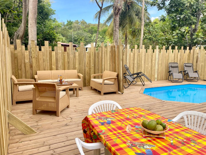 Bungalow Kazabô 4 Places à 200m De La Plage - Deshaies