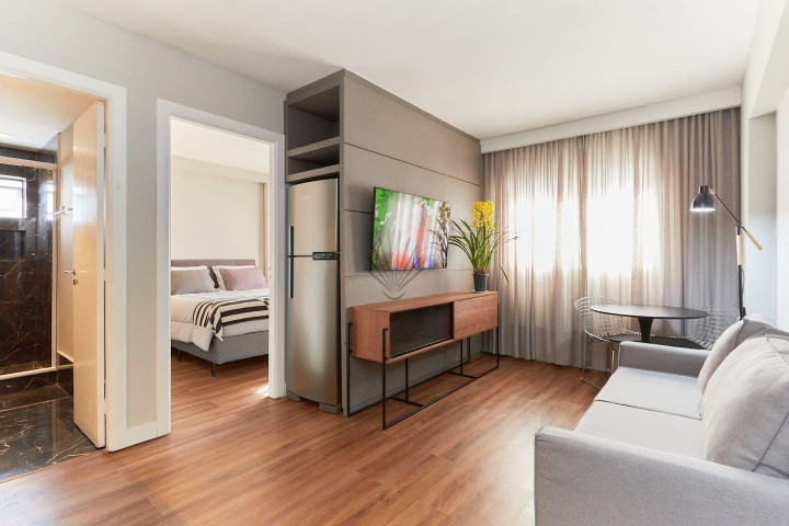 Luxurious Flat/ Downtown/ 24 Hours Street - 950 - 쿠리티바