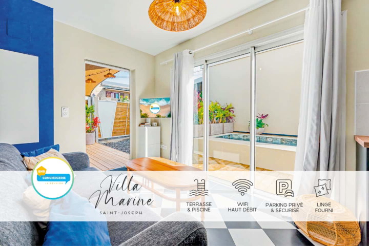 Villa Marine 4* - Kaz Tropicale Avec Piscine - Saint-Joseph