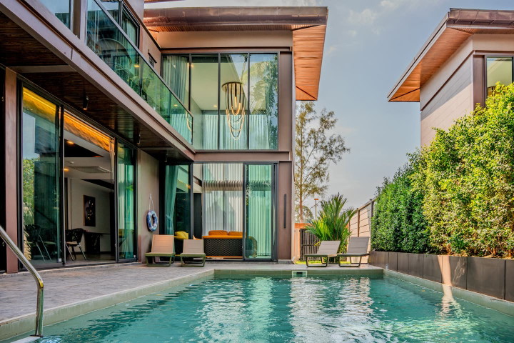 Villa Moderne Avec Piscine Intérieurs Design Tropical - Ao Nang
