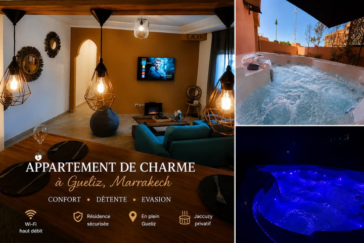 Suite Rio Avec Jacuzzi Privé De Luxe 5 Places - Marrakech