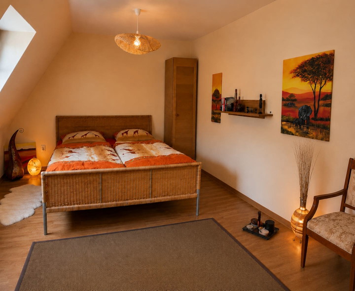Kenia Savanne - Kingsize Wohlfühlzimmer - Seenähe - Aschaffenburg