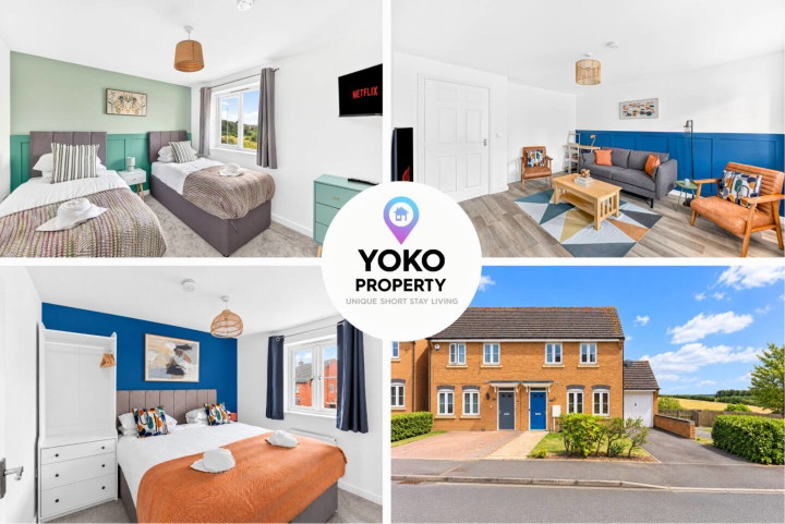 Stylish House Sleeps 5 Driveway Parking Wifi - Northampton, UK